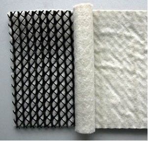 HDPE Composite Drainage Network Dimple Drain Sheet with Geotextile ...